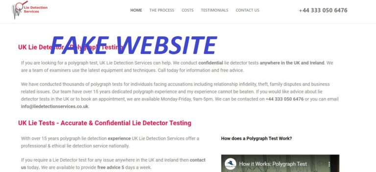 Fake Lie Detector Test Archives Polygraph Association